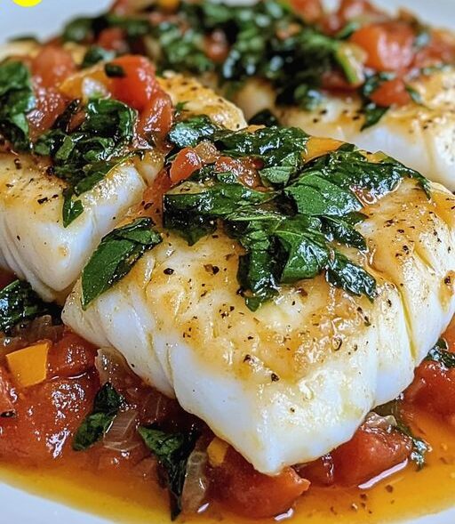 Pan-Seared Mediterranean Cod with Tomato Basil Sauce – best-recipes