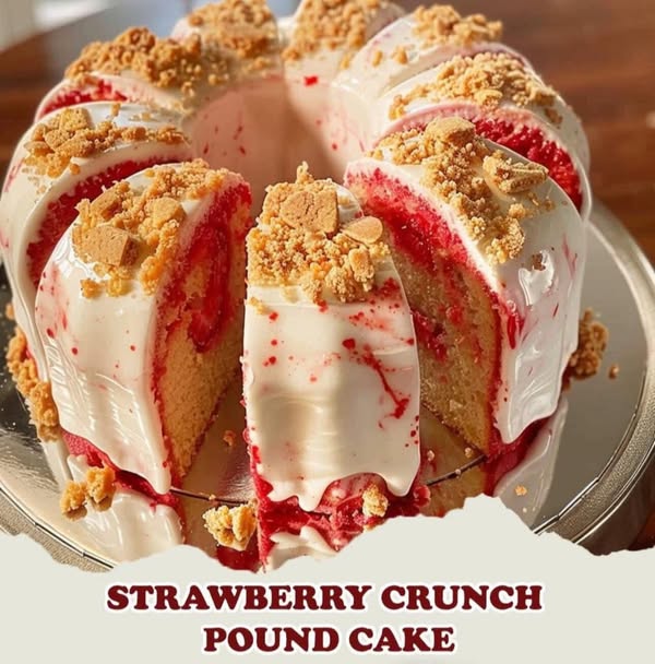 Strawberry crunch pound cake – best-recipes