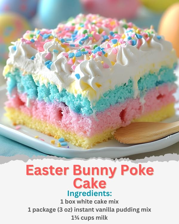 Easter Bunny Poke Cake – best-recipes