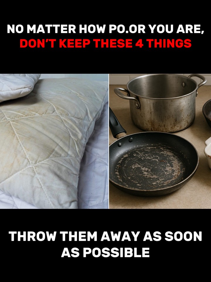 No matter how po.or you are, don’t keep these 4 things, throw them away ...
